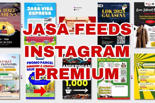 Jasa Desain Feed Instagram – Rapi, Estetik & Siap Posting!
