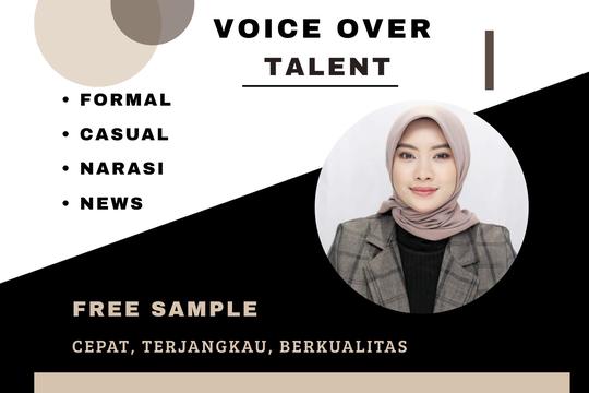 Voice Over Wanita - Untuk kebutuhan Iklan, Youtube, Berita, Narasi, dll.