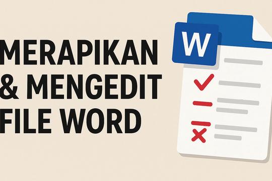 Merapikan & mengedit file word (skripsi, makalah, proposal)