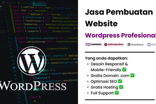 Jasa Pembuatan Website WordPress Profesional & Mobile Friendly