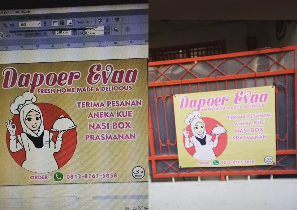 Desain Spanduk Perusahaan atau Jualan