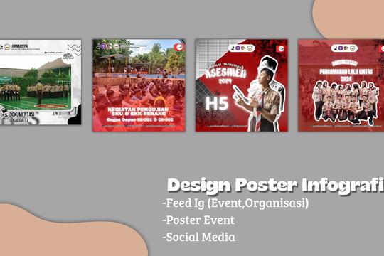 Design Poster Infografis Modern Simple (Cocok untuk organisasi, event)