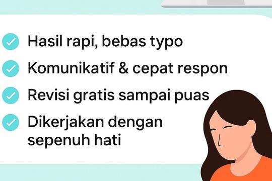Jasa Pengetikan Cepat, Rapi &g teliti - Word, FDF, Exsel