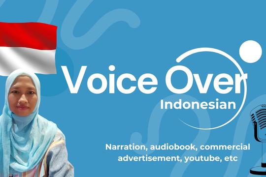 Voice Over Narasi, Audio book, Iklan, Casual, Formal
