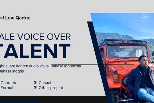 Voice Over, Dubber Pria dan Wanita (Indonesia, Melayu) untuk project apapun