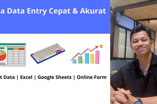 Saya Akan Membantu Anda dalam Pekerjaan Data Entry Profesional dan Cepat