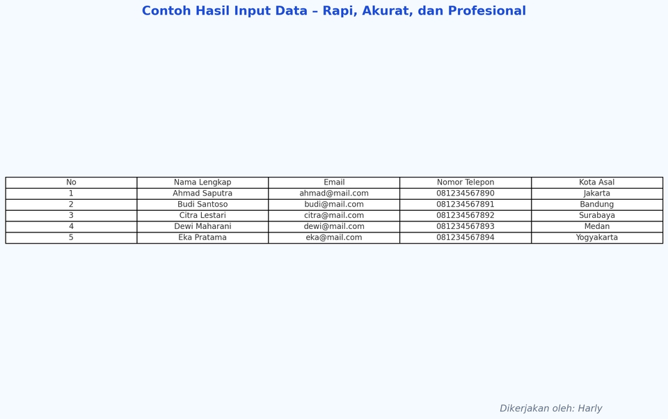 Jasa Entry Data Rapi dan Cepat