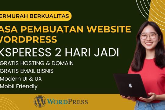 Jasa pembuatan website wordpress ekspres untuk landing page, Company Profile