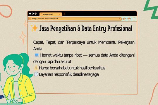 JASA PENGETIKAN DAN DATA ENTRY TERPERCAYA