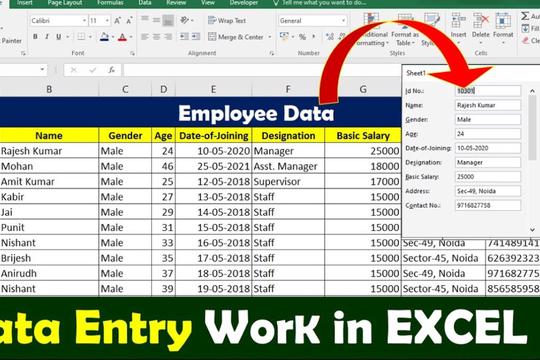 Jasa Entry Data, Pengetikan Dokumen, dan Pengolahan Excel Cepat dan Rapi