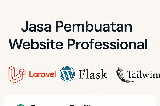 Jasa Pembuatan Website Profesional | Laravel, WordPress, Flask
