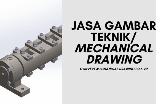 Jasa Gambar Teknik / Mechanical Drawing