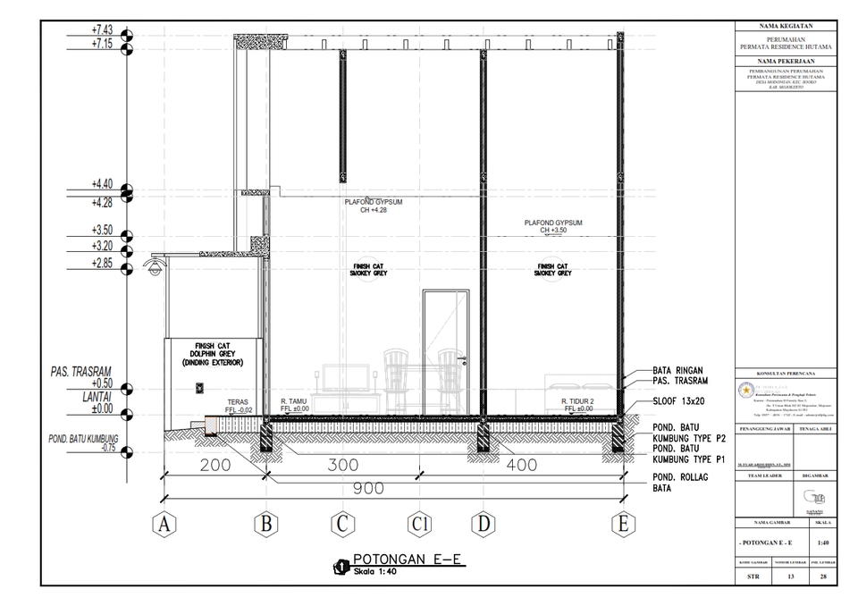2D AutoCAD | POTONGAN | Free Revisi | Murah & Cepat