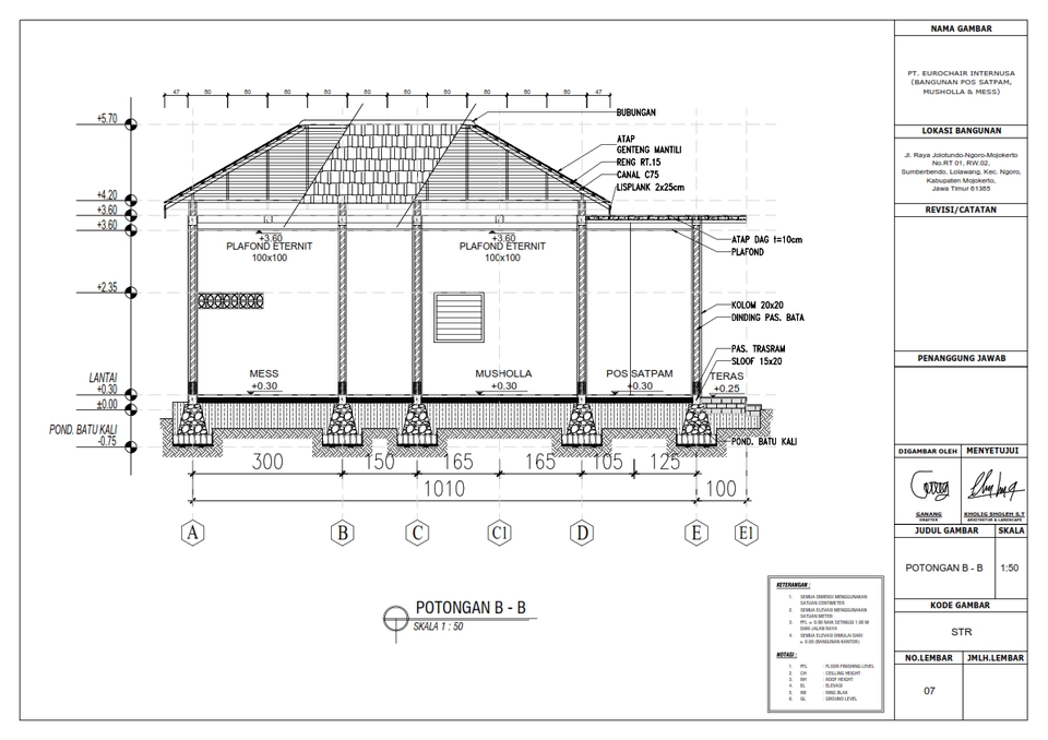 2D AutoCAD | POTONGAN | Free Revisi | Murah & Cepat