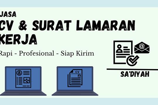Jasa Buat CV & Surat Lamaran Kerja Profesional dan Rapi