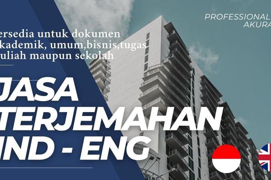 jasa penerjeman IDN - ENGLISH professional & terpercaya